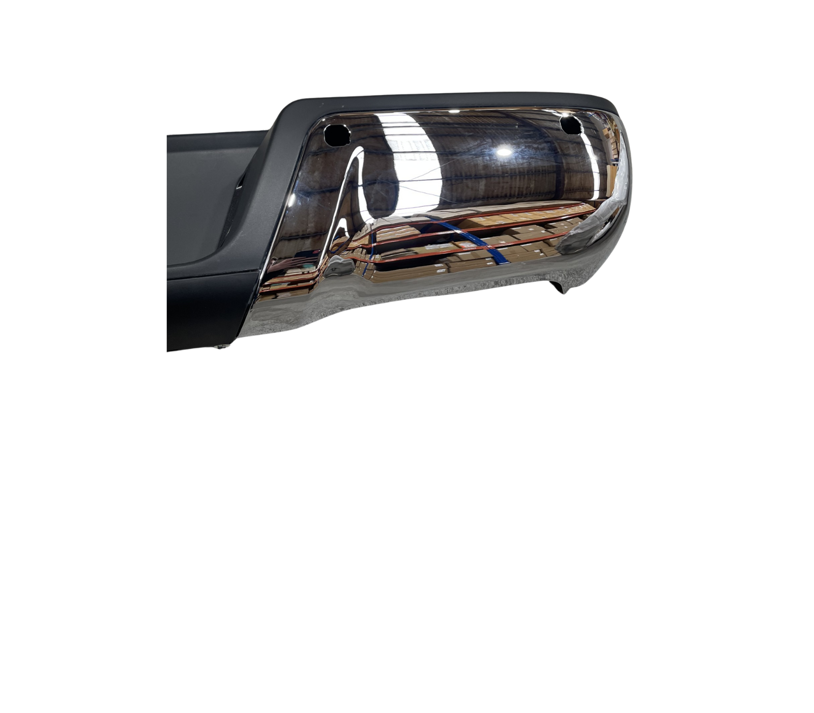 FORD RANGER PX REAR BUMPER COMPLETE CHROME TYPE THAT TAKES SENSORS ...